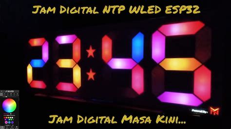 Rgb Segment Digital Clock Using Esp8266 Ws2812b 45 Off