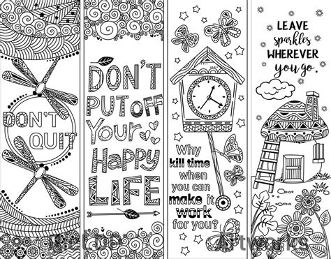 Bookmarks Printable Colouring Printable Calendars At A Glance