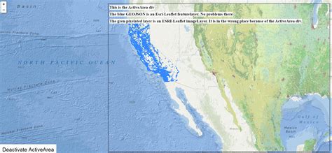 Raster Leaflet Activearea Interferes With Esri Lealet Imagelayer