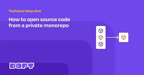 How To Open Source Code From A Private Monorepo Rjavascript