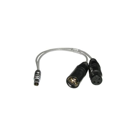 PSC 12 Inch Y Cable W 3 Pin XLR Male Female To 5 Pin Lemo Location