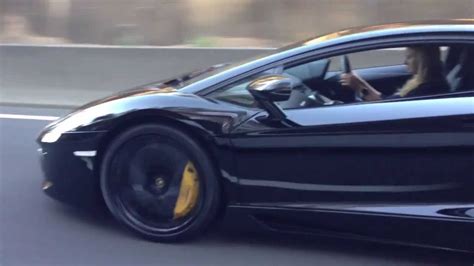 Blonde Girl Driving A Lamborghini Aventador Lp 700 4 Sydney Australia