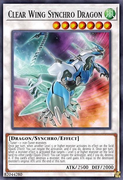Yu Gi Oh Wiki Clear Wing Synchro Dragon