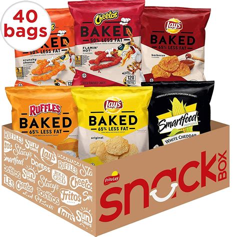 Frito Lay Baked And Popped Mix Variety Pack 40 Count Frito Lay Baking