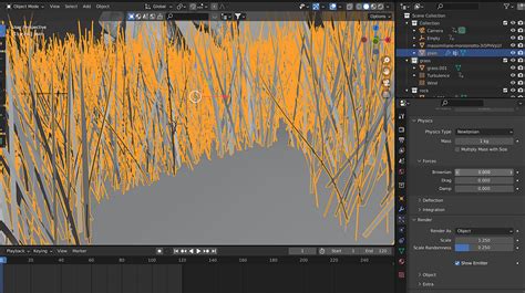 Working With Particles To Make Grass In The Wind Cg Cookie