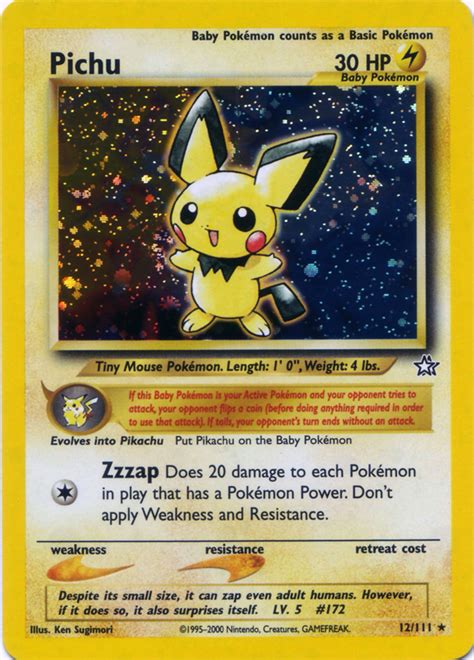 Pichu Neo Genesis 12 Bulbapedia the community driven Pokémon