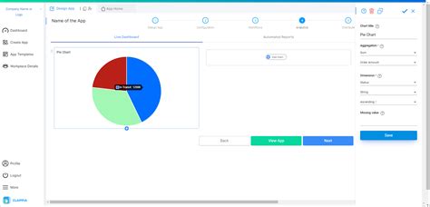 Analytics Pie Chart Clappia