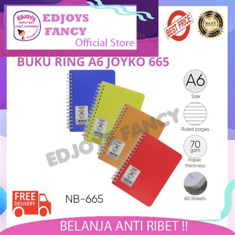Joyko Notebook Diary Buku Catatan Ruled Agenda Buku Ring Spiral Catatan