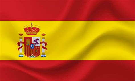 Vector Bandera De España Español Bandera Bandera Ilustración Oficial