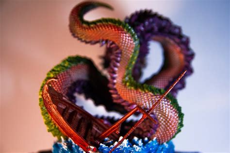 Jormungandr Diorama Midgard Serpent Norse Mythology Etsy