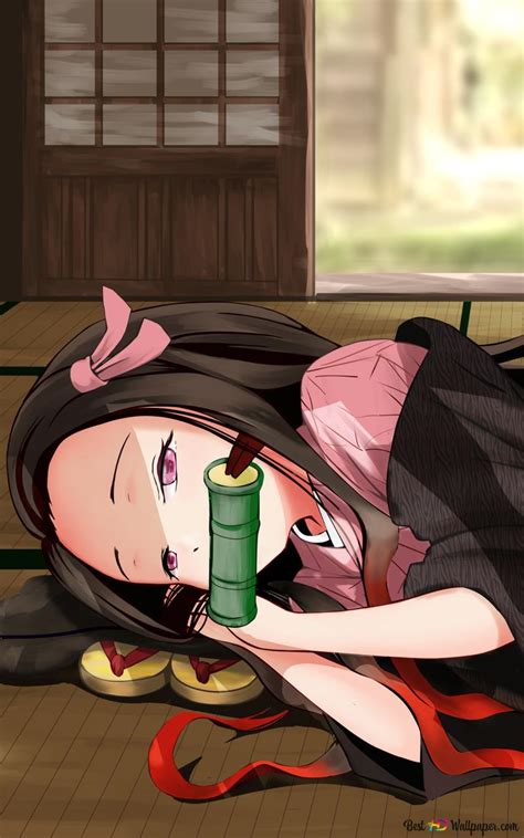 Demon Slayer Nezuko Kamado 7 2k Plakpapier Aflaai