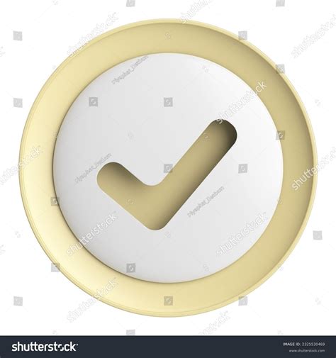 3d Checkbox Check Mark 3d Illustration Stock Illustration 2325530469