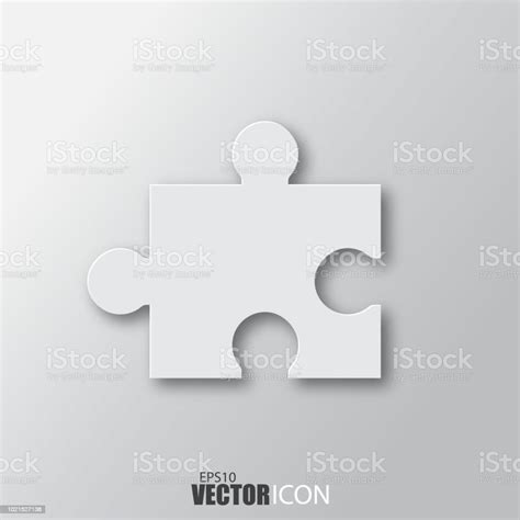회색 배경에 고립 된 그림자와 함께 흰색 스타일에서 아이콘을 퍼즐 0명에 대한 스톡 벡터 아트 및 기타 이미지 0명 개념