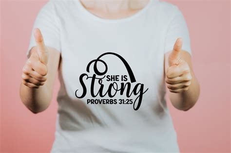 She Is Strong Proverbs 3125 Design Graphic By Sahamilon530 · Creative