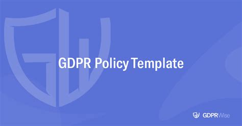 Gdpr Beleidsmodel Gdprwise