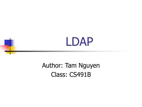 Ppt Ldap Powerpoint Presentation Free Download Id 9583658