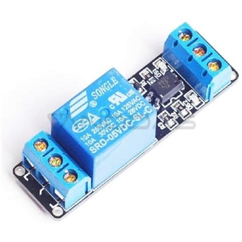 1 kanalo relės modulis R1 5V 10A 250V su optoizoliacija