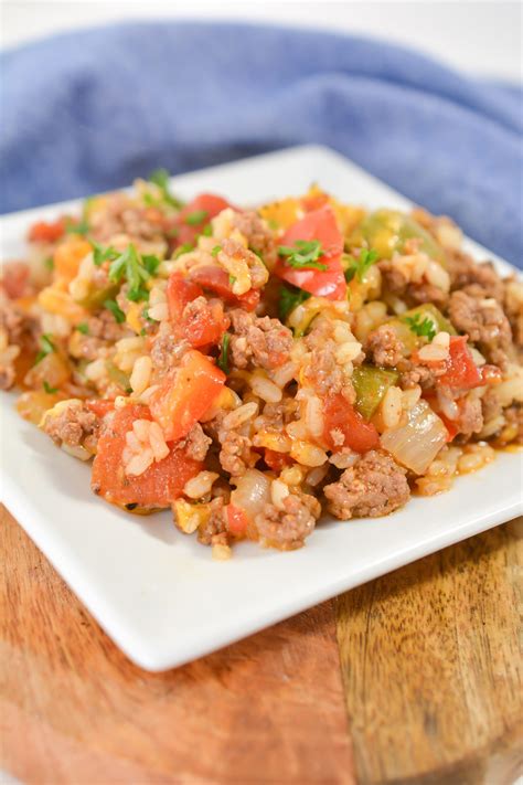 Ground Beef And Peppers Skillet Sweet Pea S Kitchen