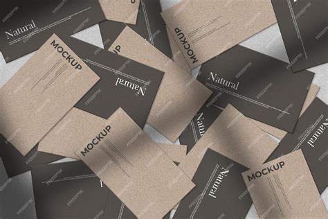 명함 지저분한 모형 모음 프리미엄 Psd 파일