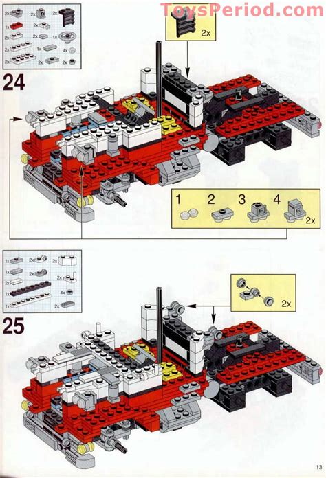 Lego 5591 Mach Ii Red Bird Rig Instructions And Parts List