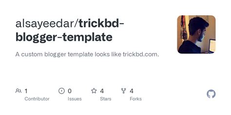 Github Alsayeedar Trickbd Blogger Template A Custom Blogger Template