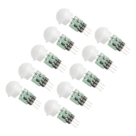 10pcs Mini Pyroelectric Pir Human Sensor Module Manual Motion Infrared