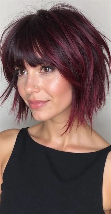 26 Gorgeous Short Burgundy Hair Color Ideas 10 EĞİtİm KÜltÜr