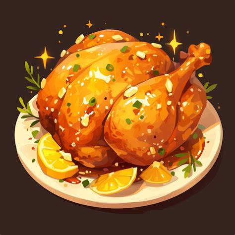 Premium Vector Crispy Duck Confit With Orange Glaze