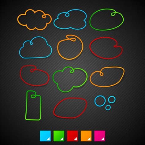 Dimensional Vector Dialog Ruffled Folds Eps Uidownload