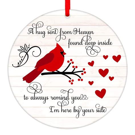 Waahome Red Cardinal Christmas Ornaments 3 Christmas In Heaven
