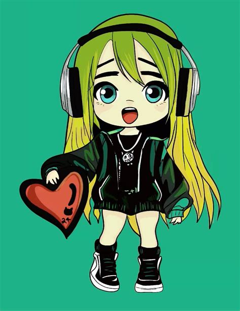 How To Draw Billie Eilish Chibi How To Draw Billie Eilish Chibi