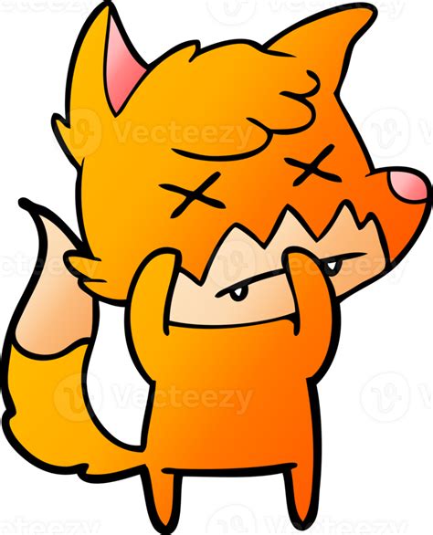 Cartoon Dead Fox 45142512 Png