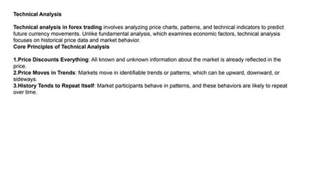 Technical Analysis Ta In Forex Trading Pptx