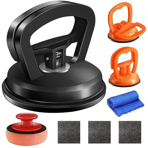 Ptyism 8 Pcs Dent Puller Kit Setyelloworange Car Dent Puller丨dent