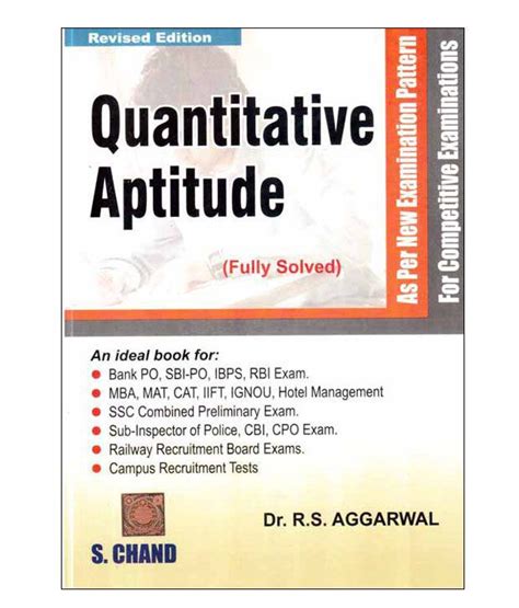 Quantitative Aptitude For Competitive Examinations Paperback English