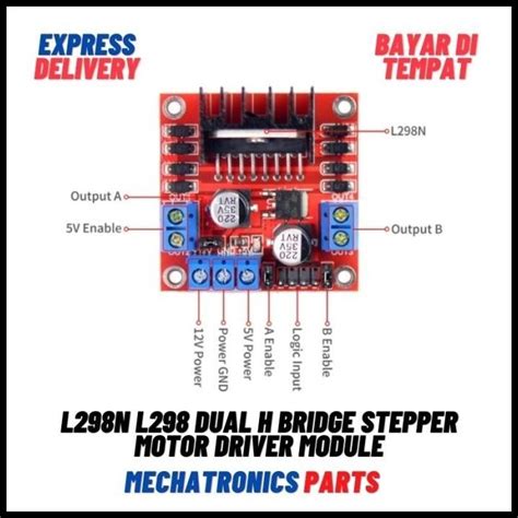 Jual Diskon L298n L298 Dual H Bridge Stepper Motor Driver Module