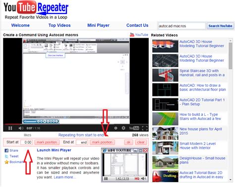 How To Use Youtube Repeater In Cadbim Learning