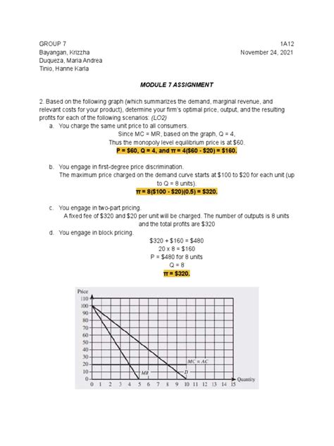 Module 7 Assignment P 60 Q 4 And π 4 60 20 160 Pdf