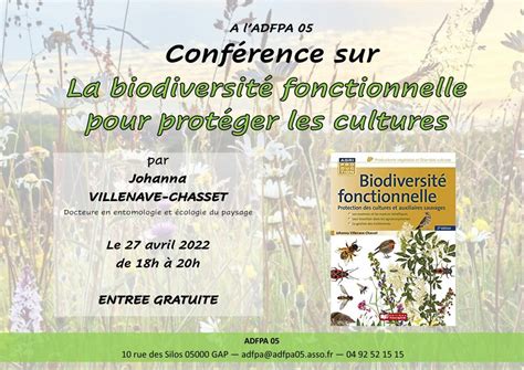 Conférence Sur La Biodiversité Fonctionnelle Pour Protéger Les Cultures