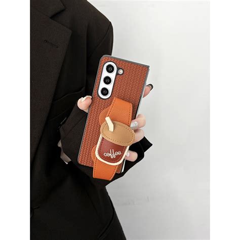 별하케이스 🪅거치대 스트랩🪅 꽈베기 커피 밴드 스트랩 하드 케이스 Z폴드3 Z폴드4 Z폴드5 Z폴드6 제트폴드3 제트폴드4 제트폴드5 제트폴드6 지폴드3 지폴드4 지폴드5 지폴드6