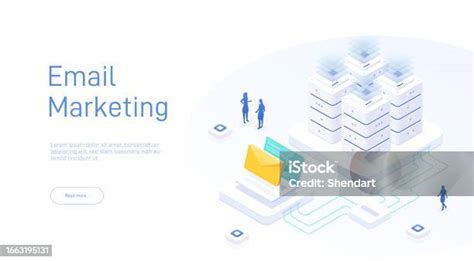 이메일 서비스 개념입니다 비즈니스 마케팅의 일환으로 전자 메일 메시지 웹 사이트 랜딩 헤더에 대한 웹 메일 또는 모바일 서비스 레이아웃입니다 뉴스레터 전송 배경입니다
