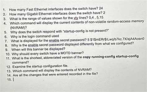 Solved How Many Fast Ethernet Interfaces Does The Switch Chegg