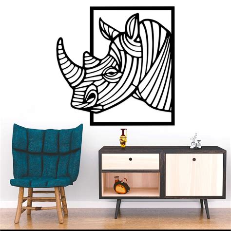 Rinoceronte Cabeza Cuadro decoración