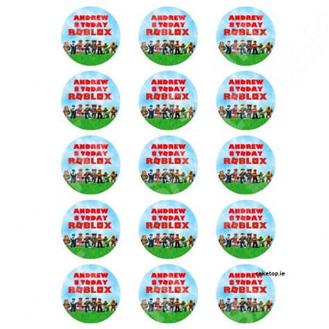 Roblox Cupcake Toppers Edible Cake Toppers Caketop Ie