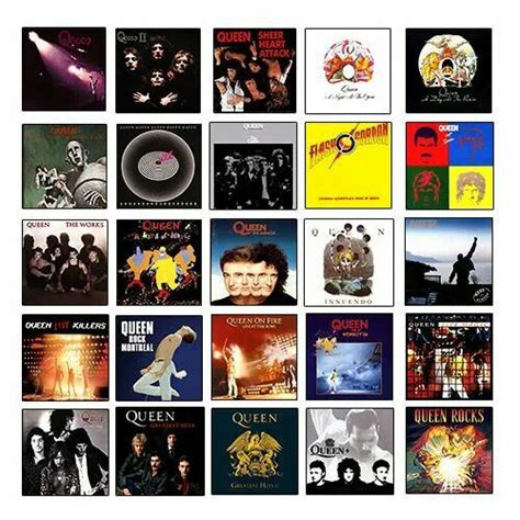Classic Queen Album Covers