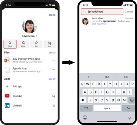 使用 Teams 移动应用管理聊天 Microsoft 支持