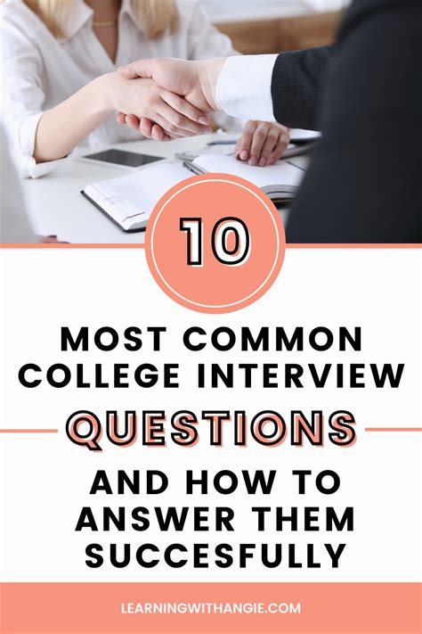 College Interview Questions Artofit