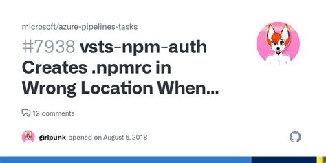 Vsts Npm Auth Creates Npmrc In Wrong Location When Home Is On A