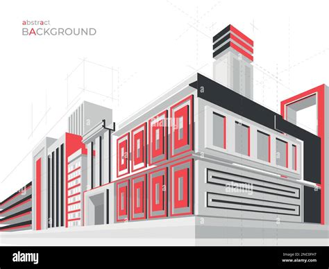 Abstract Architect Building House Design Construction 3d Modern