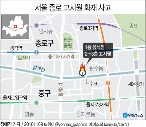 그래픽 서울 종로 고시원 화재 사고 연합뉴스